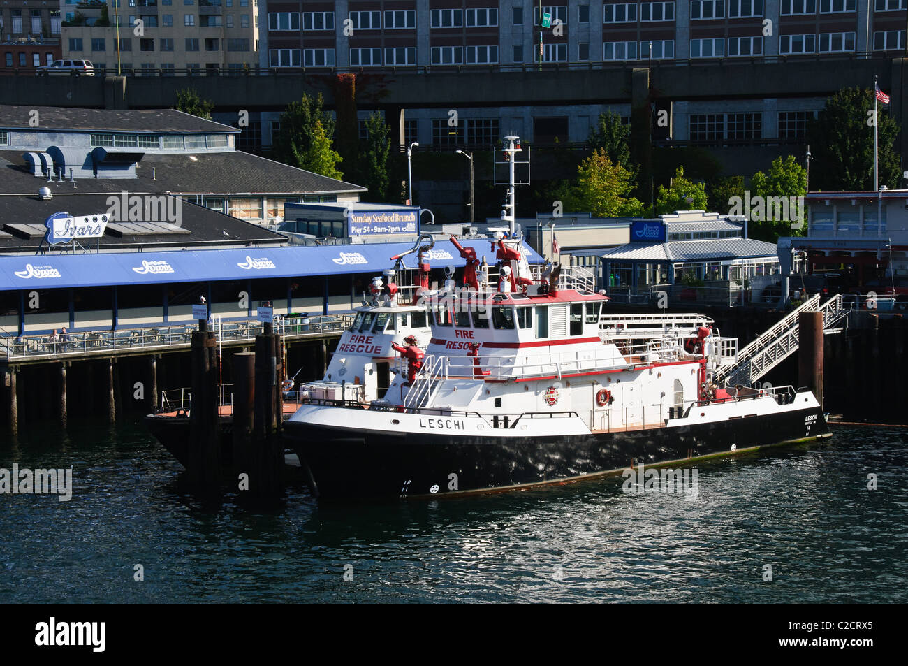 Fire Service Boats, Elliott Bay, Seattle, Washington Stock Photo - Alamy