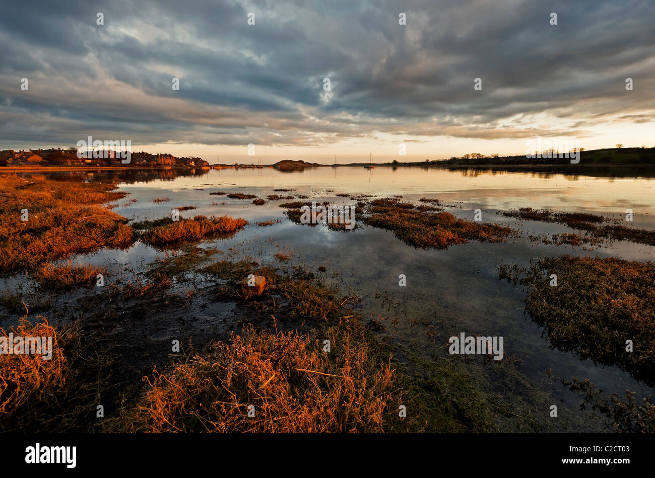Alnmouth at sunset Stock Photo - Alamy