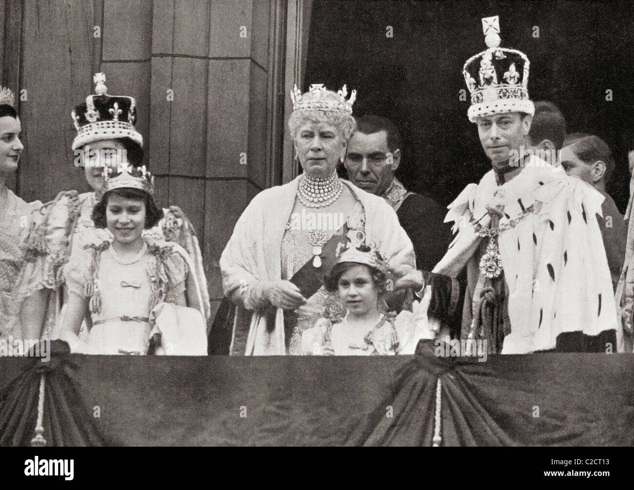 Three generations of the royal family on the balcony at Buckingham ...
