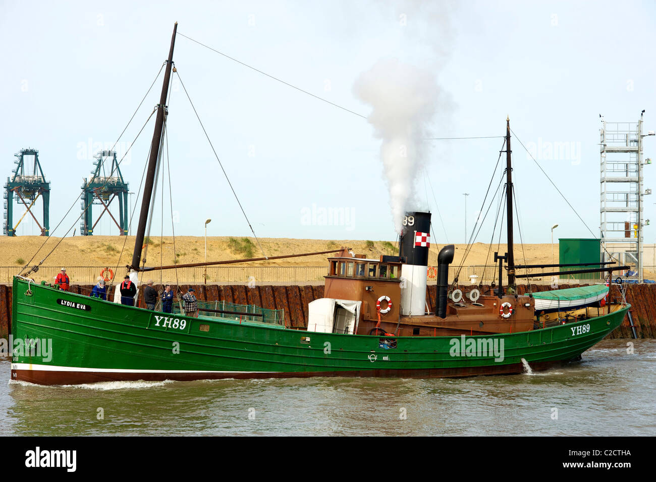 The Lydia Eva which is the world's last surviving steam-powered herring ...