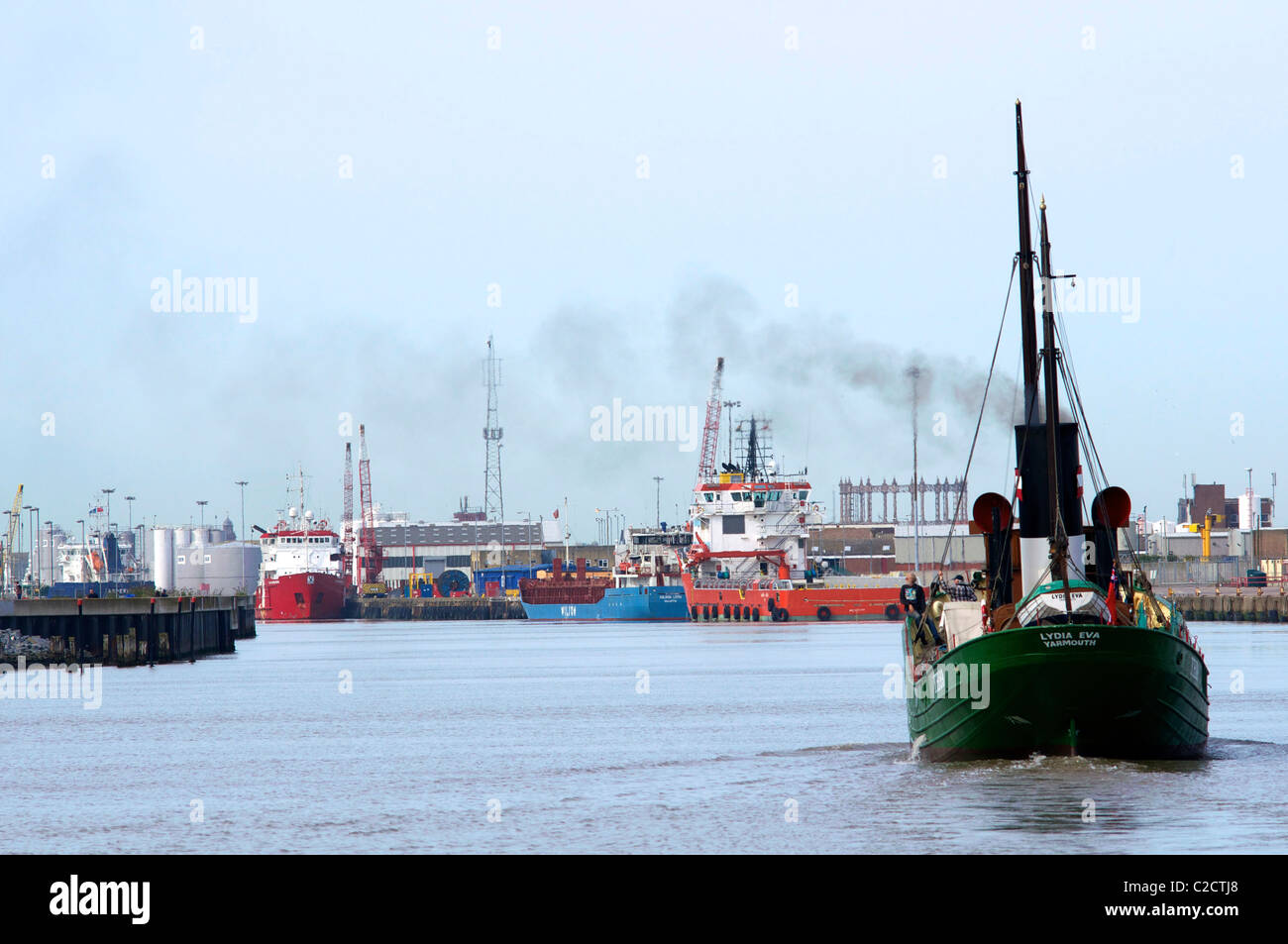 The Lydia Eva which is the world's last surviving steam-powered herring ...