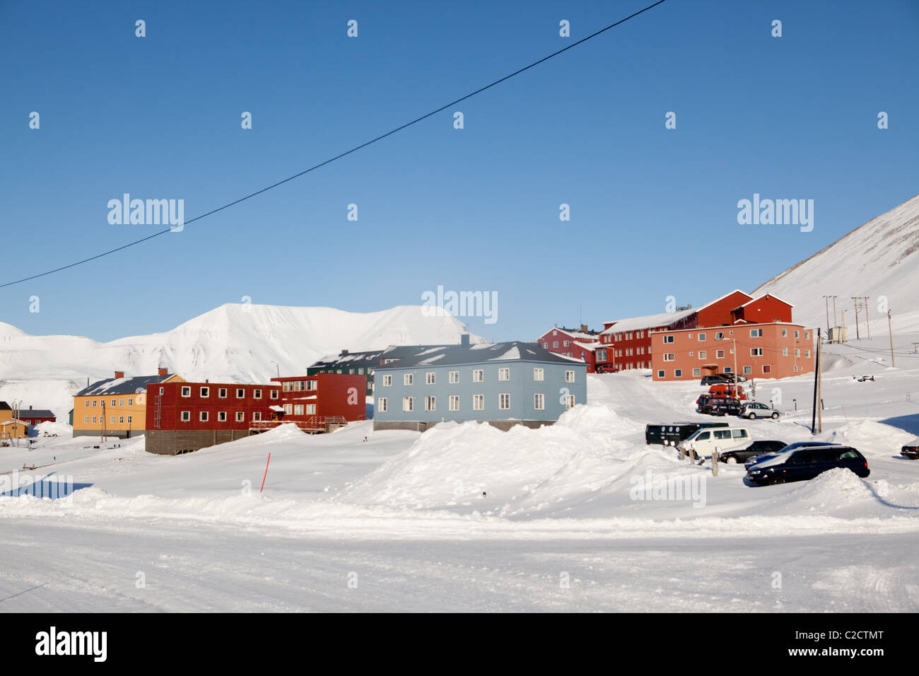 Longyearbyen, Norway, the worlds northern most city Stock Photo - Alamy