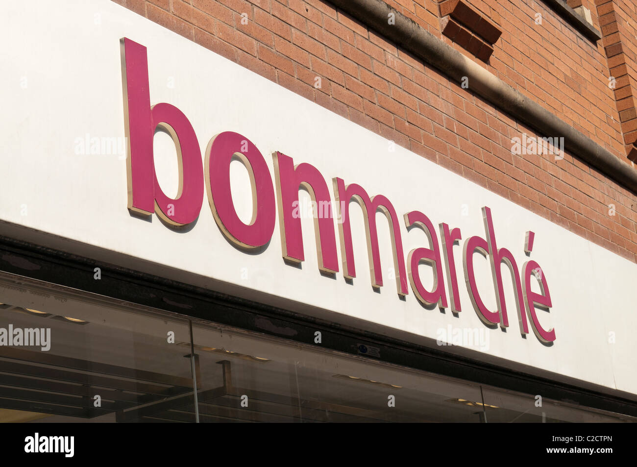 Bon Marché shop sign Stock Photo - Alamy