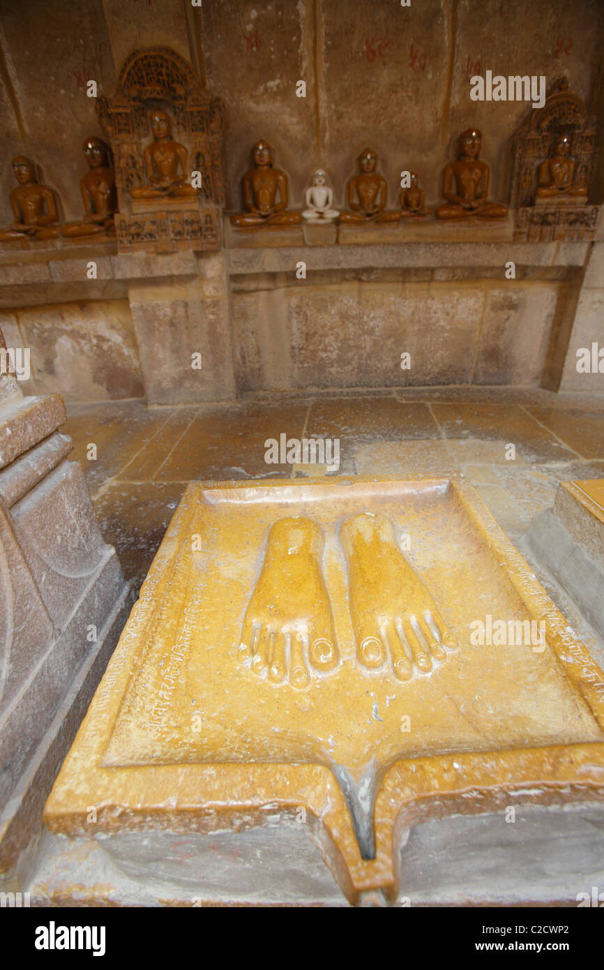 Feet Print at Jain temples, Jaisalmer, Rajasthan, India Stock Photo - Alamy