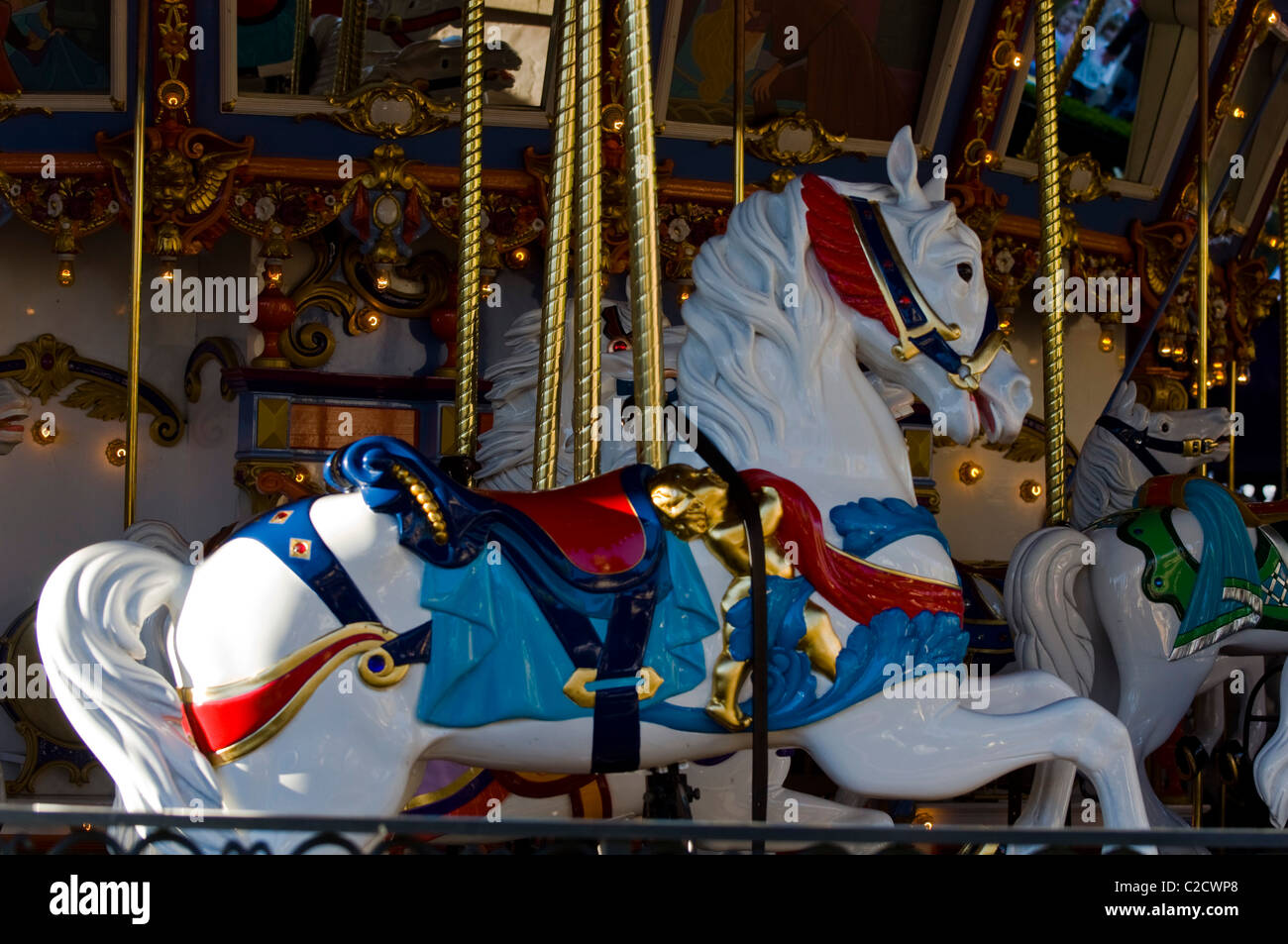 Carousel at Disneyland Amusement Park in California USA Stock Photo - Alamy