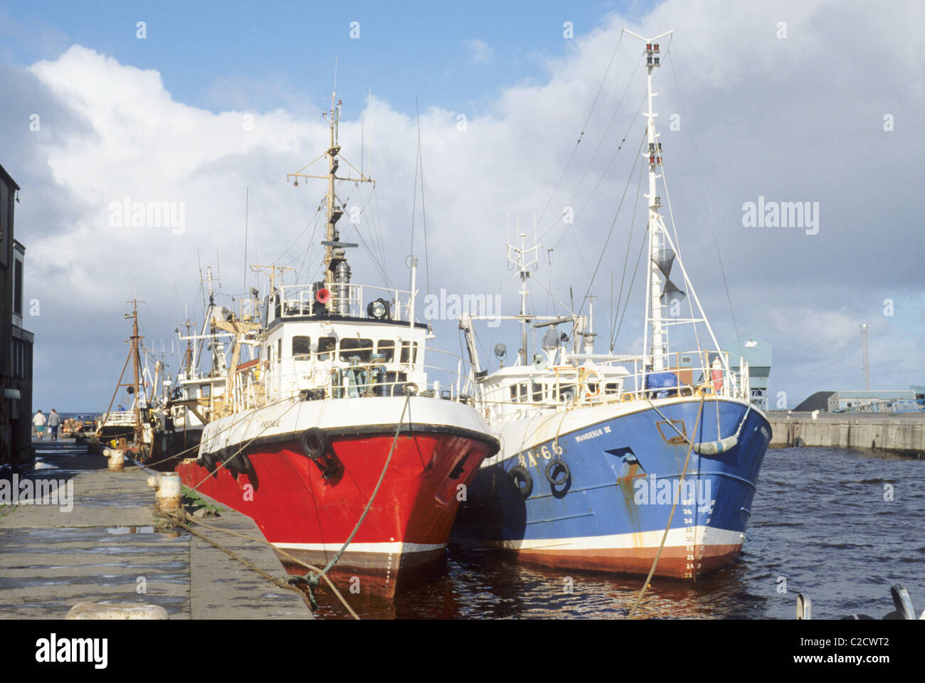 Ayr Harbour quayside, Scotland Scottish port ports quay quays boat ...