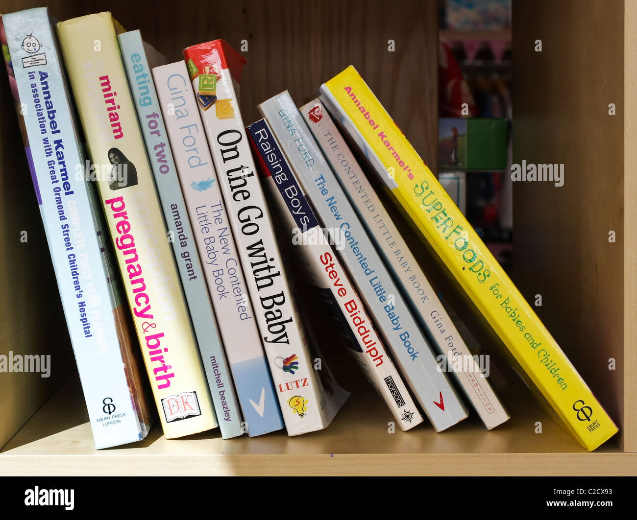 Selection of books on raising children Stock Photo - Alamy
