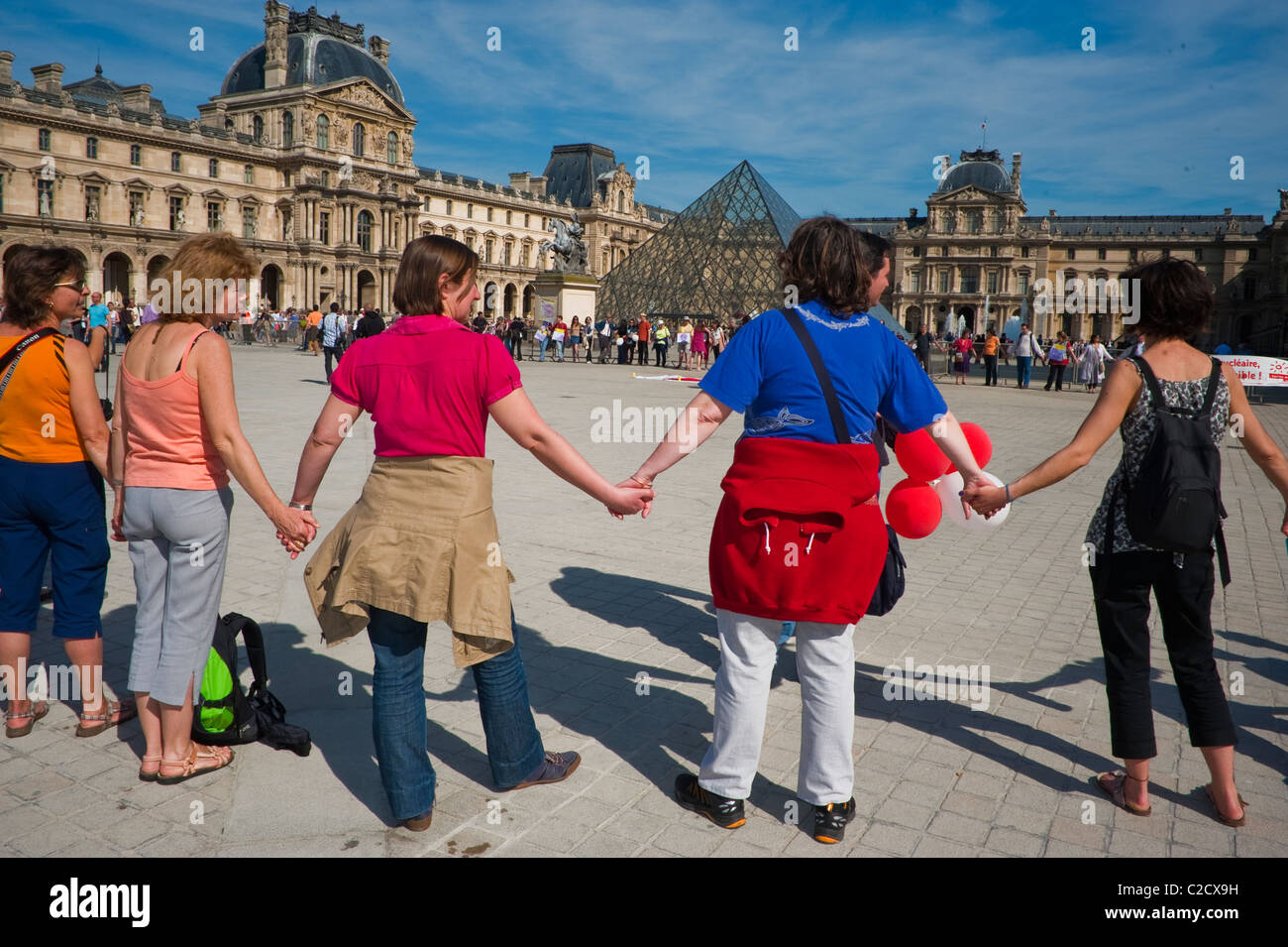 Paris, France, Large Crowd of French People Protesting Against Nuclear ...