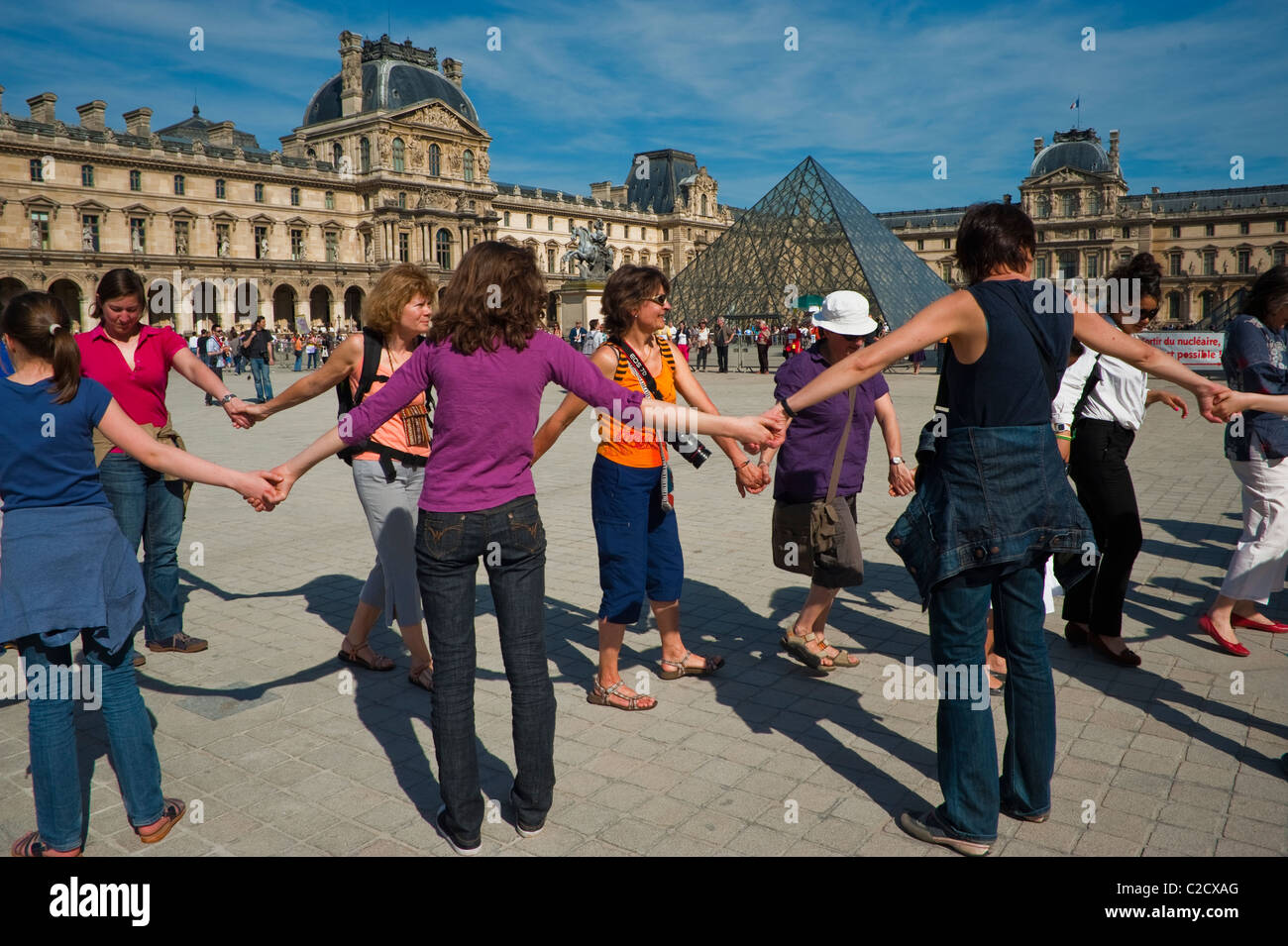 Paris, France, Large Group People Protesting Against Nuclear Energy ...