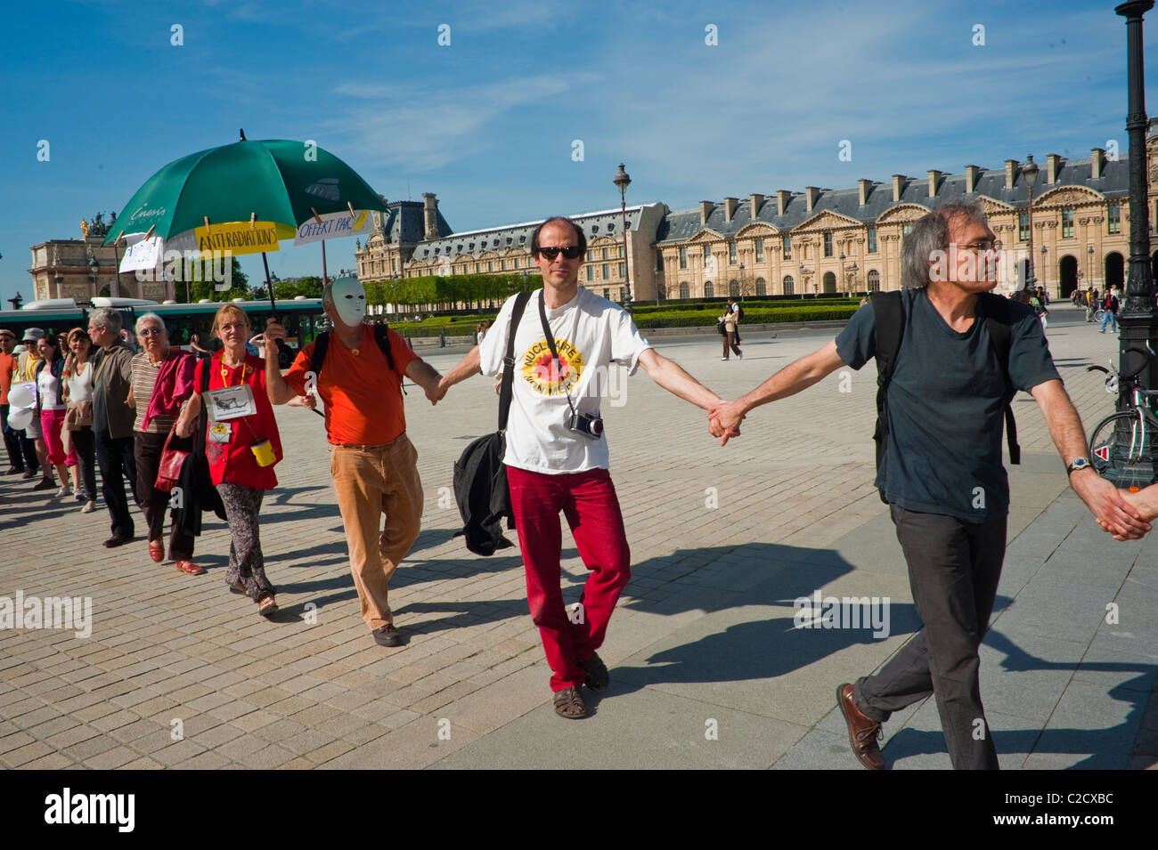 Paris, France, Group French Environmentalists Protesting Nuclear Energy ...