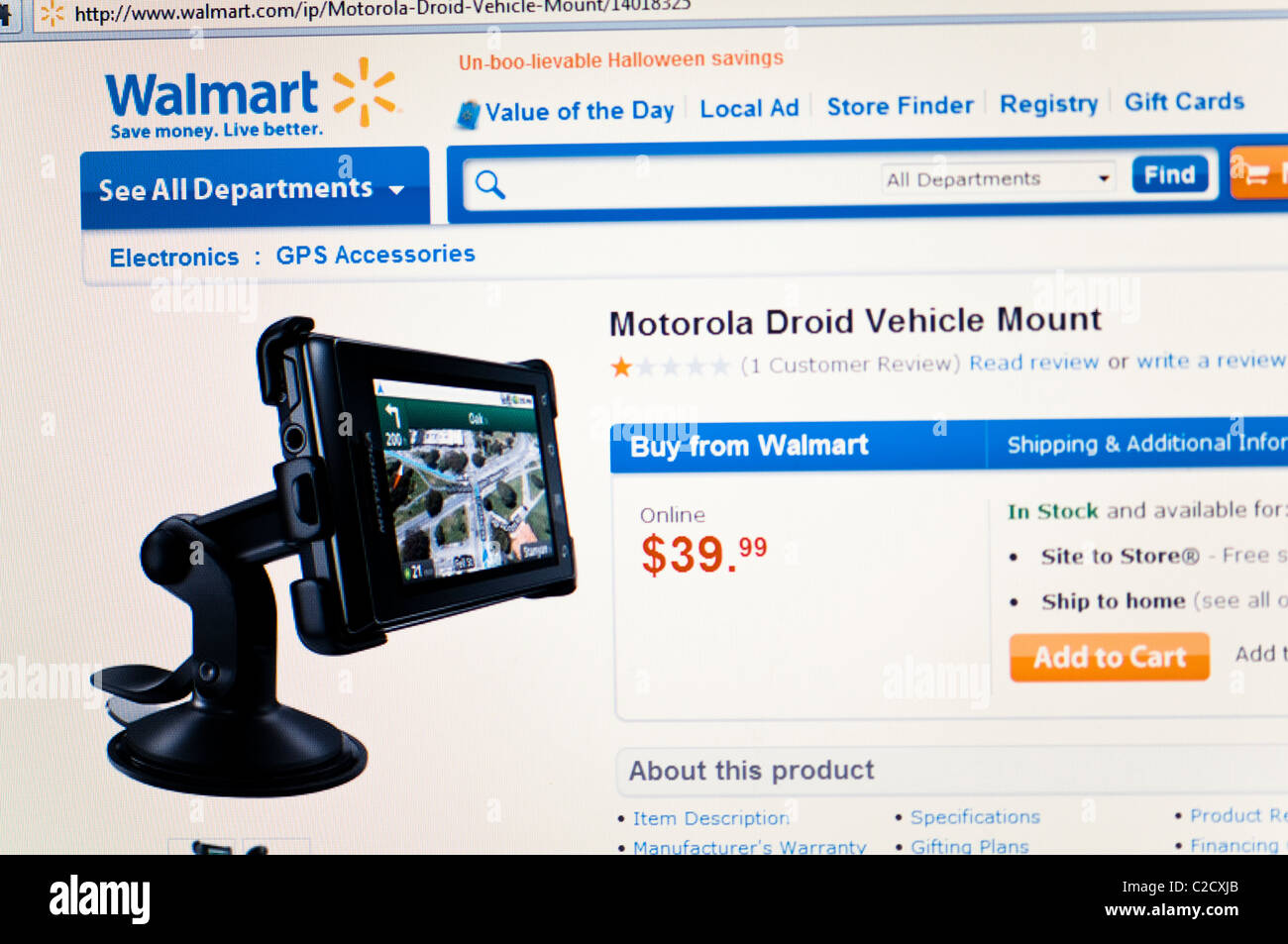 Walmart website screenshot Stock Photo - Alamy