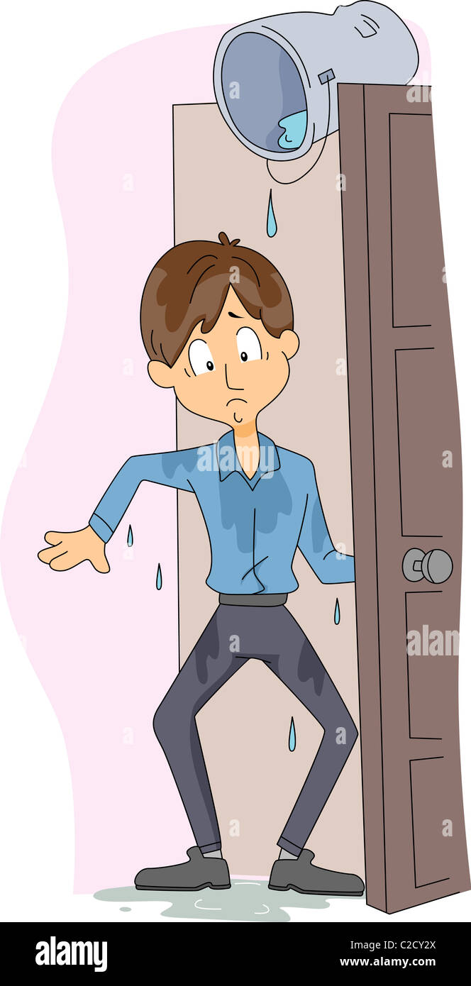 A Girl Falling Through Trapdoor