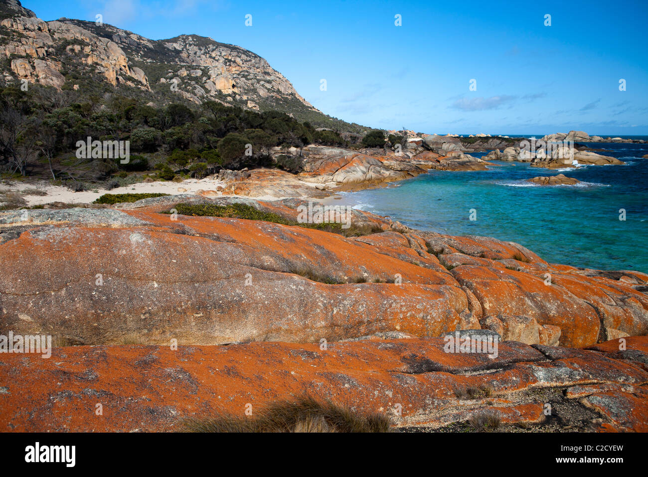 Rocky scene at The Docks on Flinders Island Stock Photo - Alamy