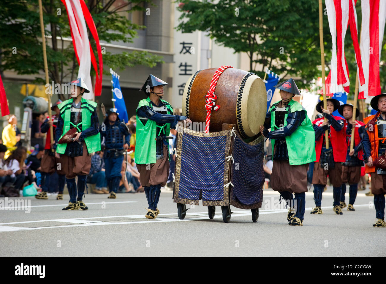 Hyakuman-goku Parade at Kanazawa, Japan's June Hyakumangoku Matsuri ...