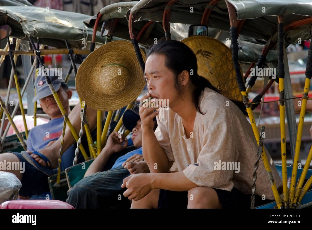 Myanmar rickshaw taxi driver hi-res stock photography and images - Alamy