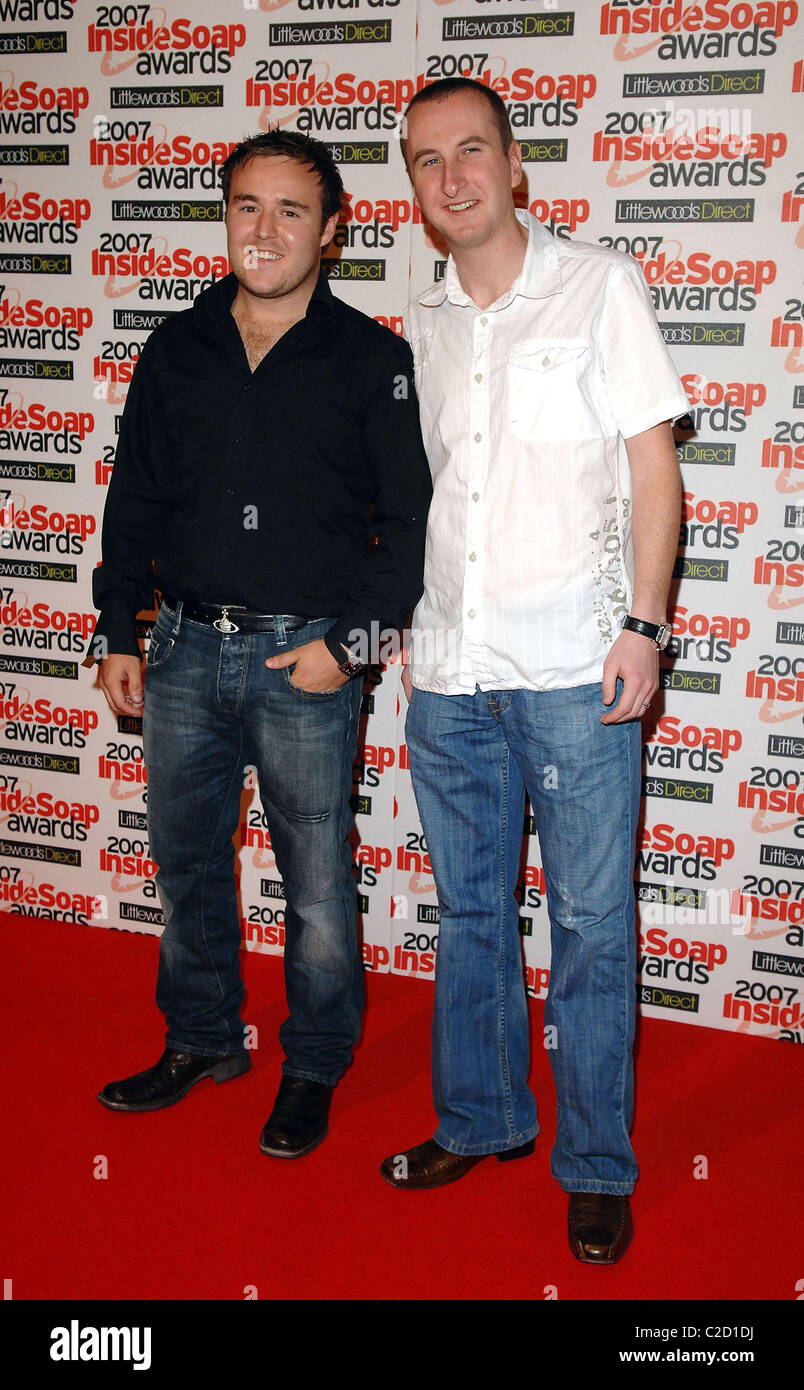 Alan Halsall and Andrew Whyment Inside Soap Awards 2007 held at ...