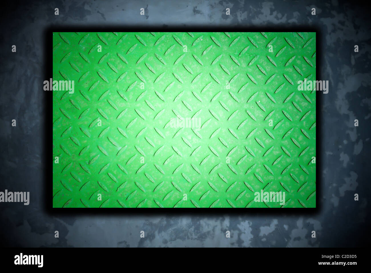 green metal plate steel background Stock Photo - Alamy