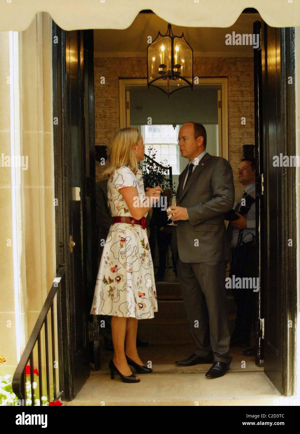 Ellen Noghes and Prince Albert of Monaco The Embassy of Monaco welcomed ...