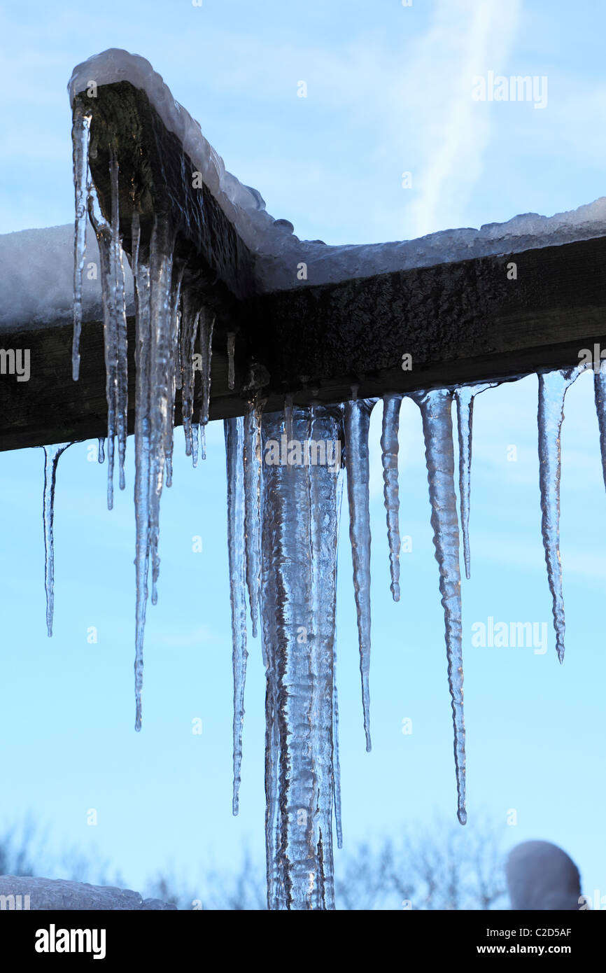 weather, severe winter, coldness, ice, icicles, accident risk, D ...