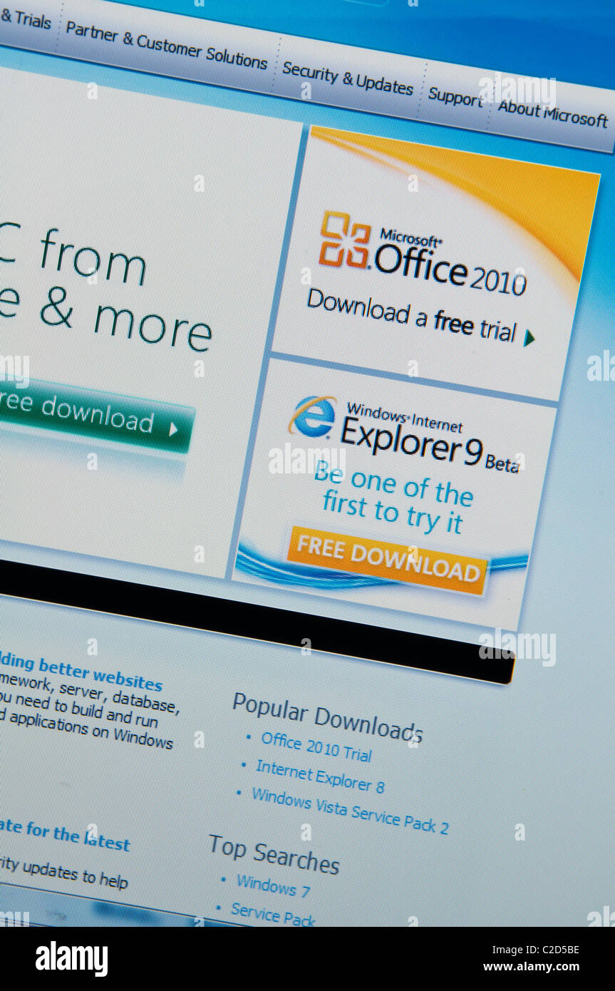 Microsoft Store website screenshot Stock Photo - Alamy