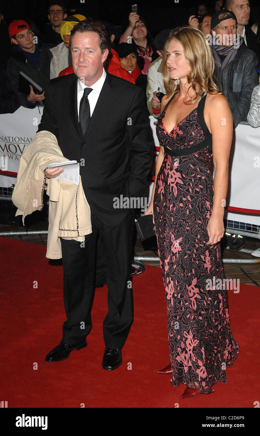 Piers Morgan and Celia Walden National Movie Awards held at the Royal ...