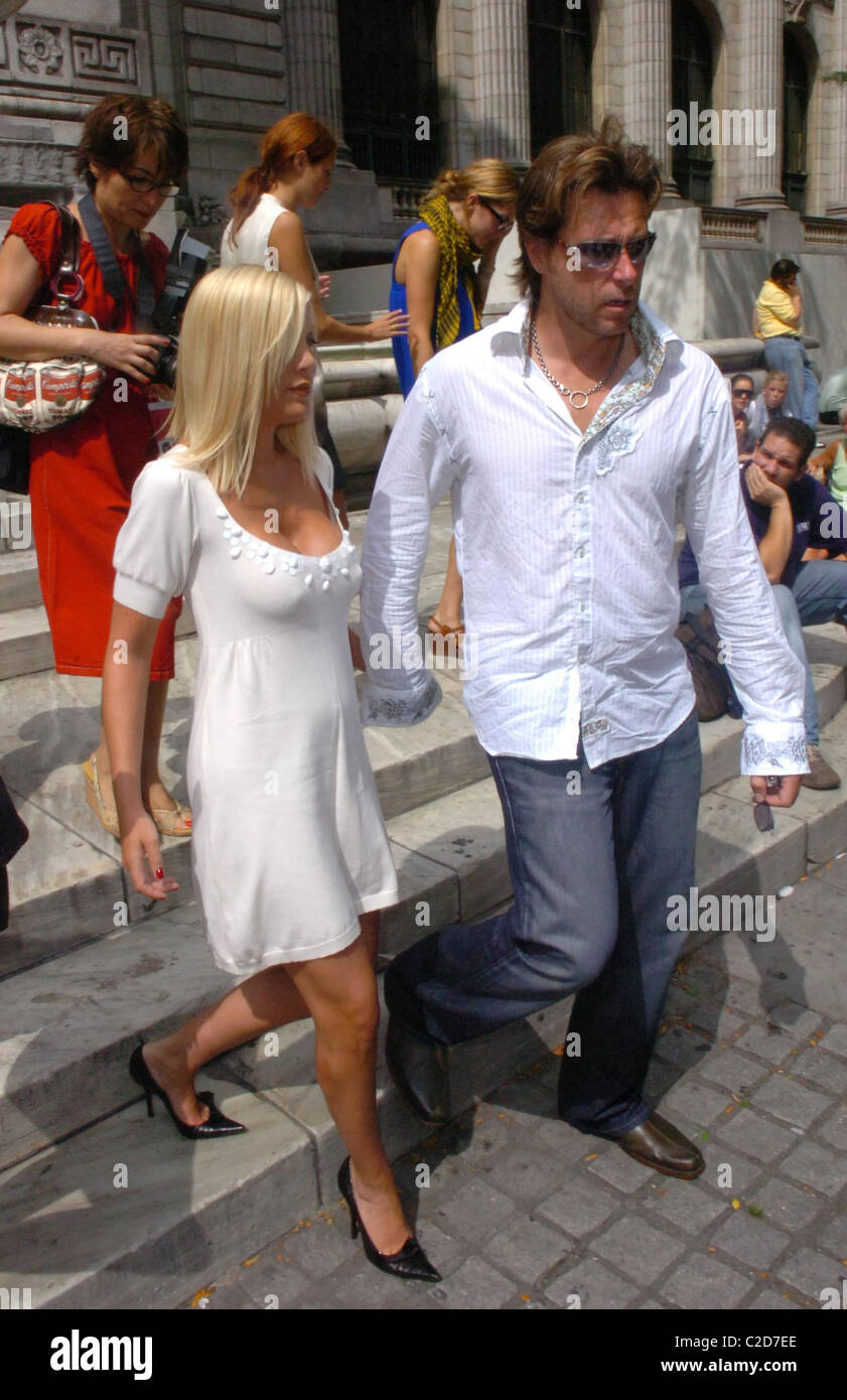 Tori Spelling and Dean McDermott Mercedes-Benz Fashion Week New York ...