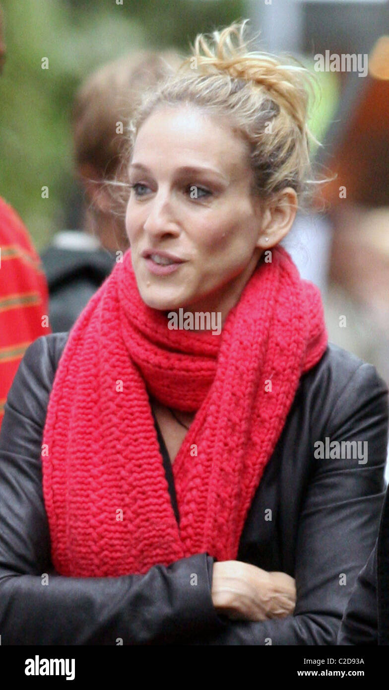 Sarah Jessica Parker on the film set for 'Sex And The City: The Movie ...