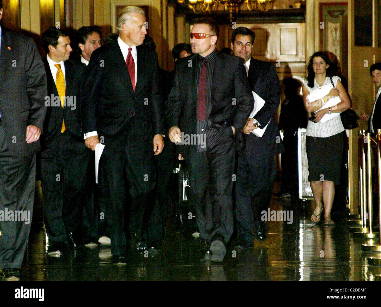 Senator Joe Biden and Bono Bono (of U2) visits the U.S. Senate ...