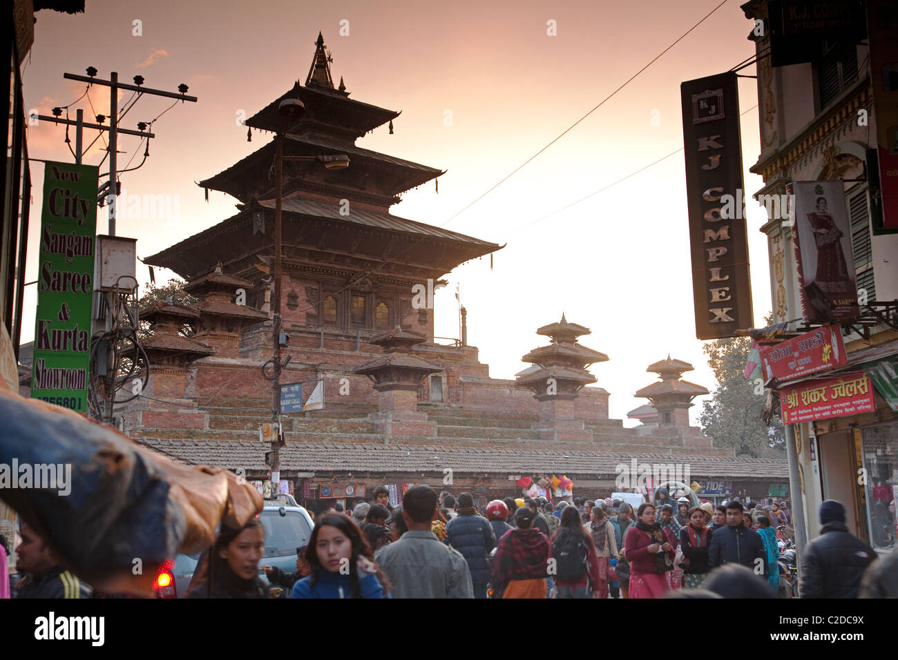 Crowd in Durbar square. Kathmandu, Nepal Stock Photo - Alamy