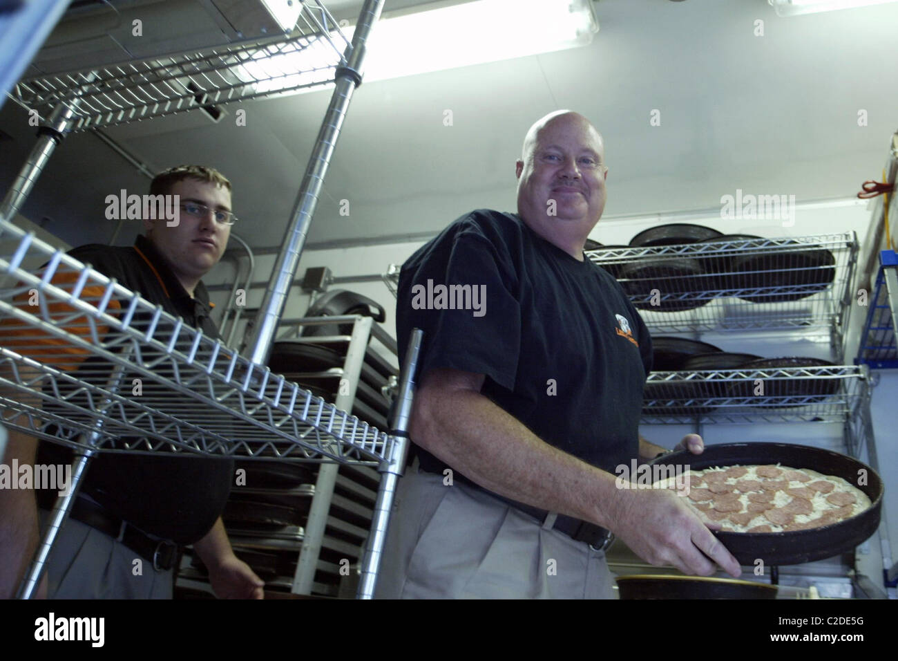 One of Little Caesars' Love Kitchen parked outside the US Department of ...