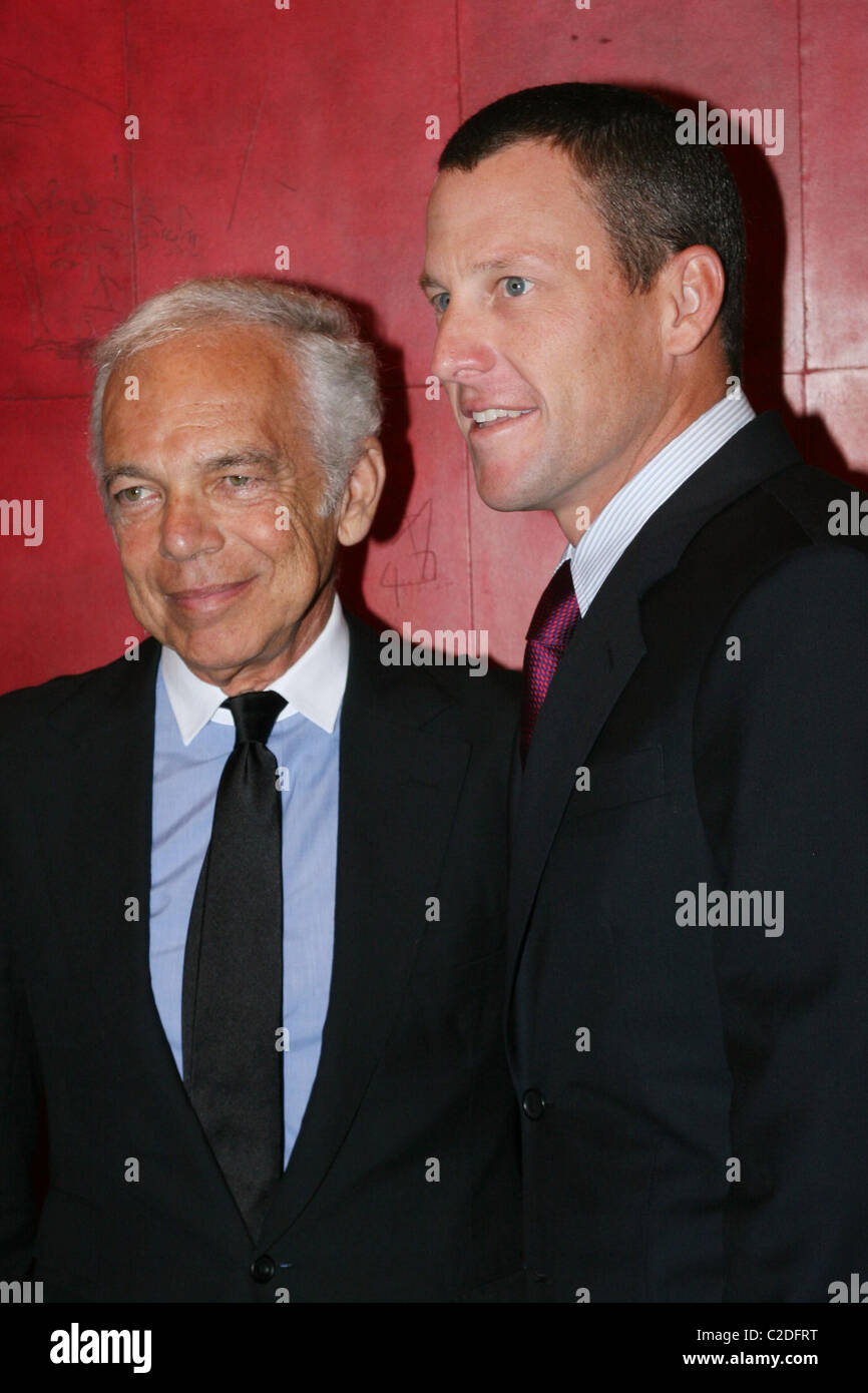 Ralph Lauren and Lance Armstrong Cocktail party in celebration of the ...