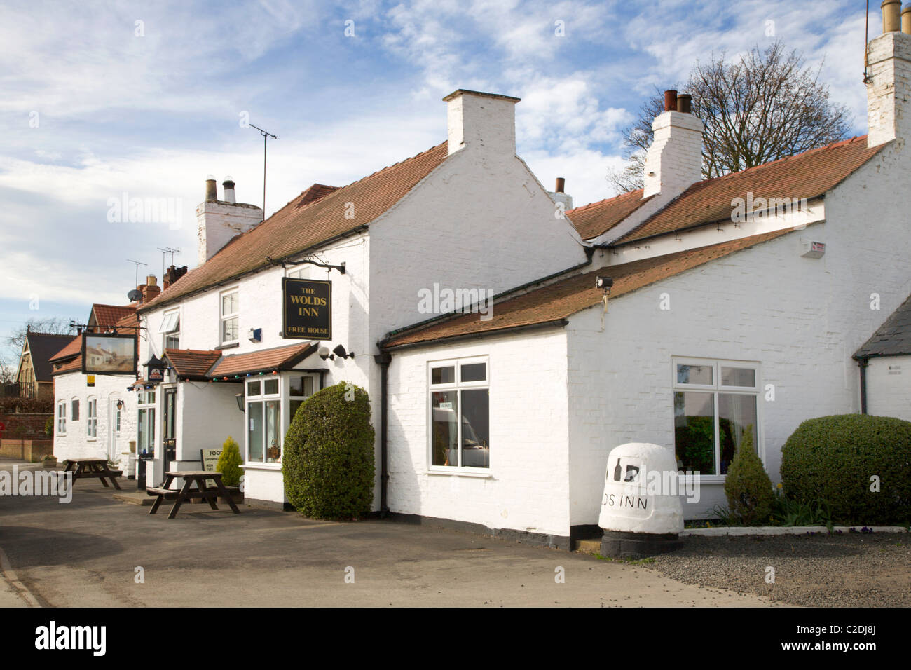 The Wolds Inn at Huggate East Riding of Yorkshire England Stock Photo ...