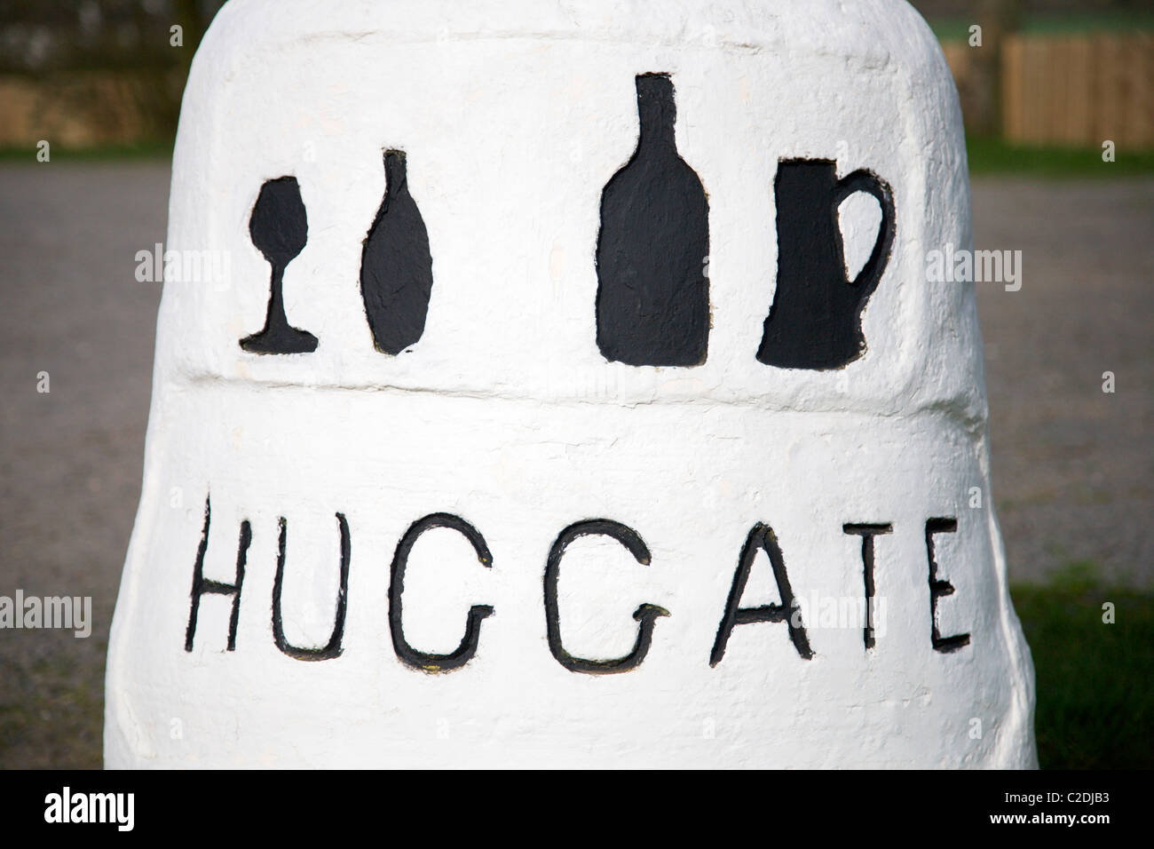 Sign at The Wolds Inn at Huggate East Riding of Yorkshire England Stock ...
