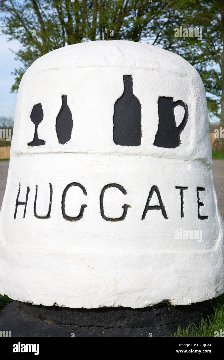 Sign at The Wolds Inn at Huggate East Riding of Yorkshire England Stock ...