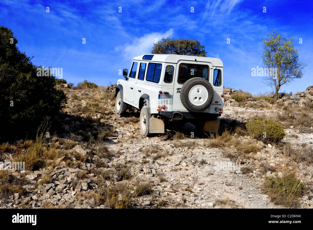 Car. Land Rover Defender. LLeida, Spain Stock Photo - Alamy