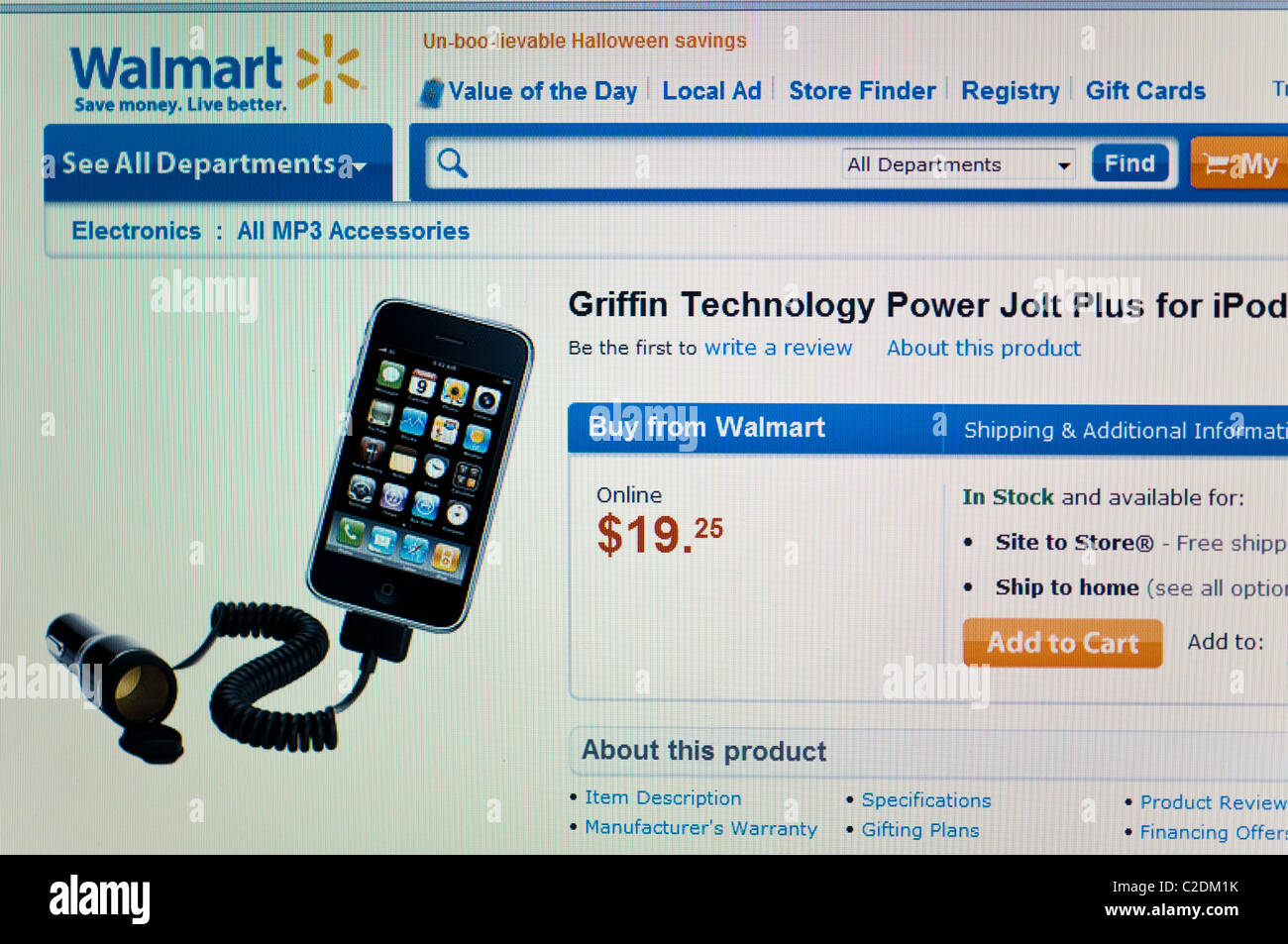 Walmart website screenshot Stock Photo - Alamy