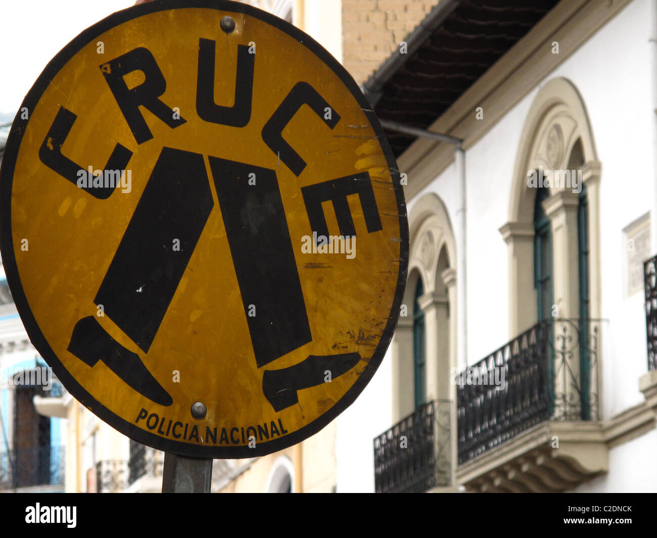Quito street sign ecuador hi-res stock photography and images - Alamy