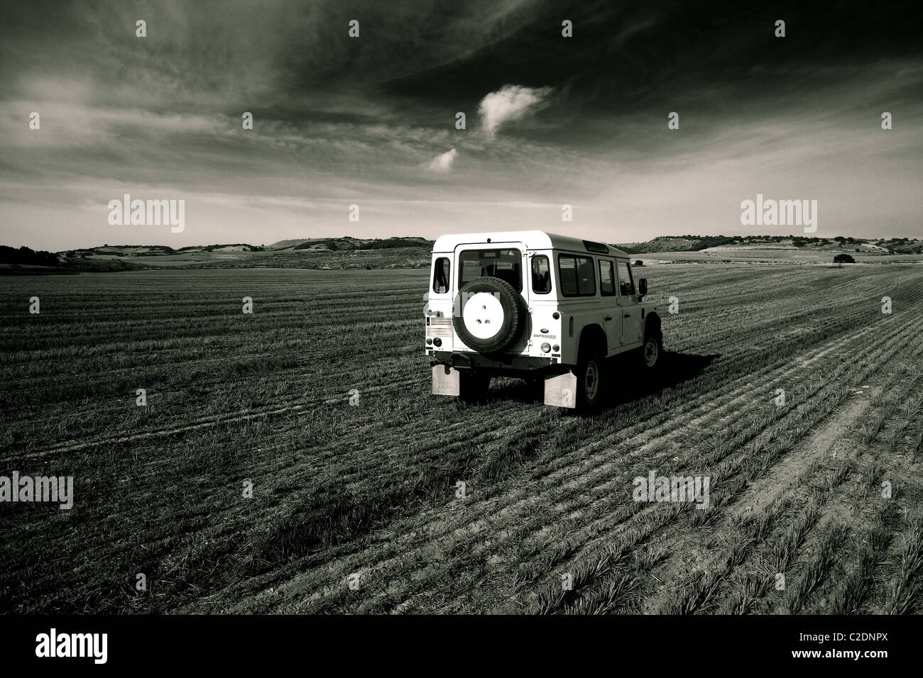 Car. Land Rover Defender. LLeida, Spain Stock Photo - Alamy