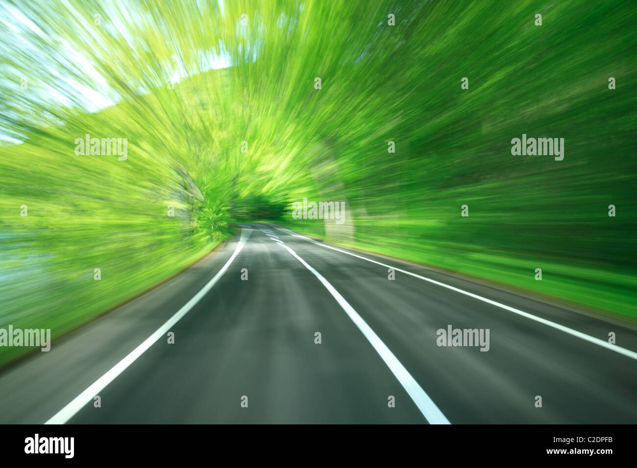 Road in motion blur speed Stock Photo - Alamy