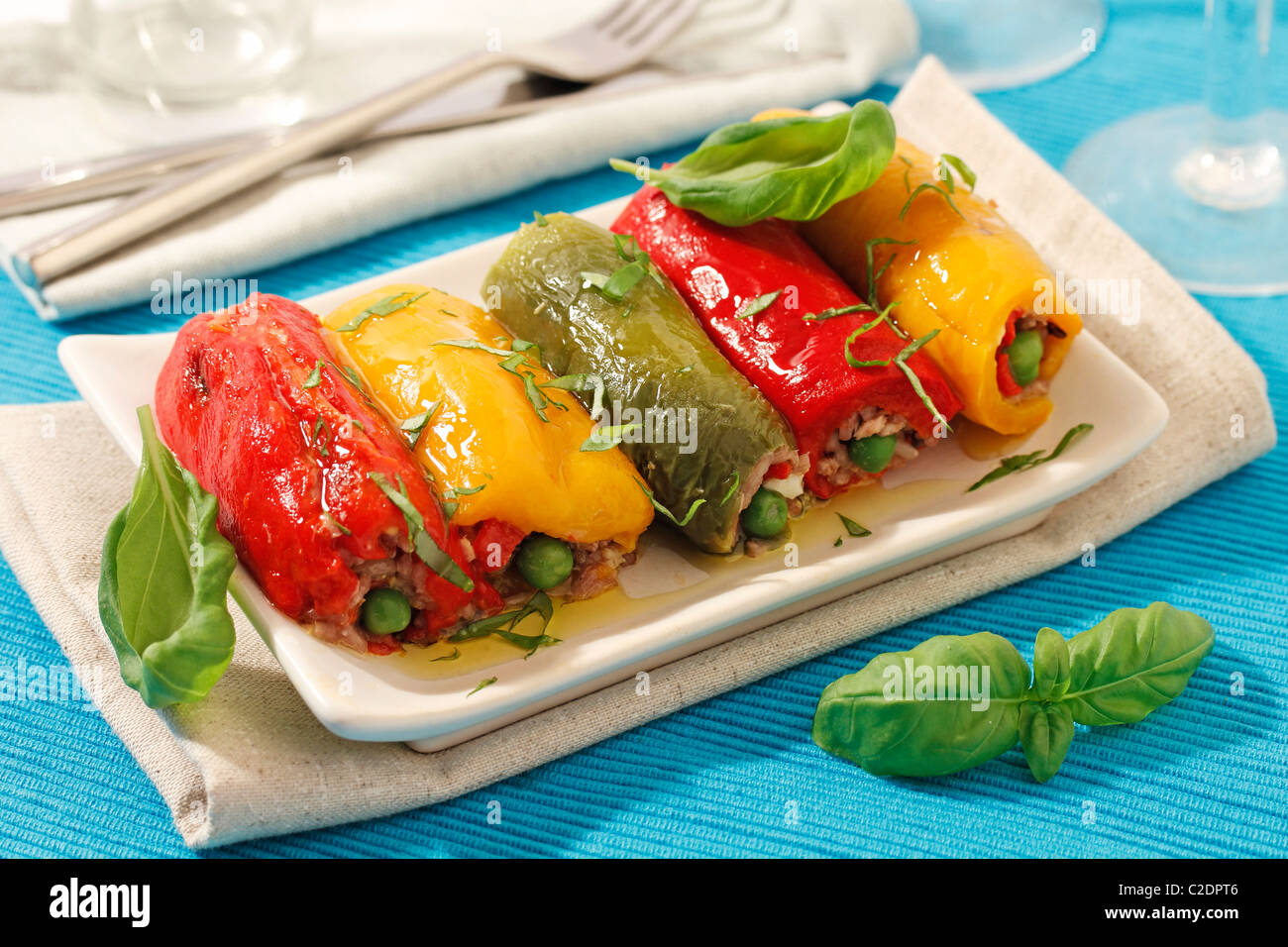 Pepper rolls. Recipe available Stock Photo - Alamy