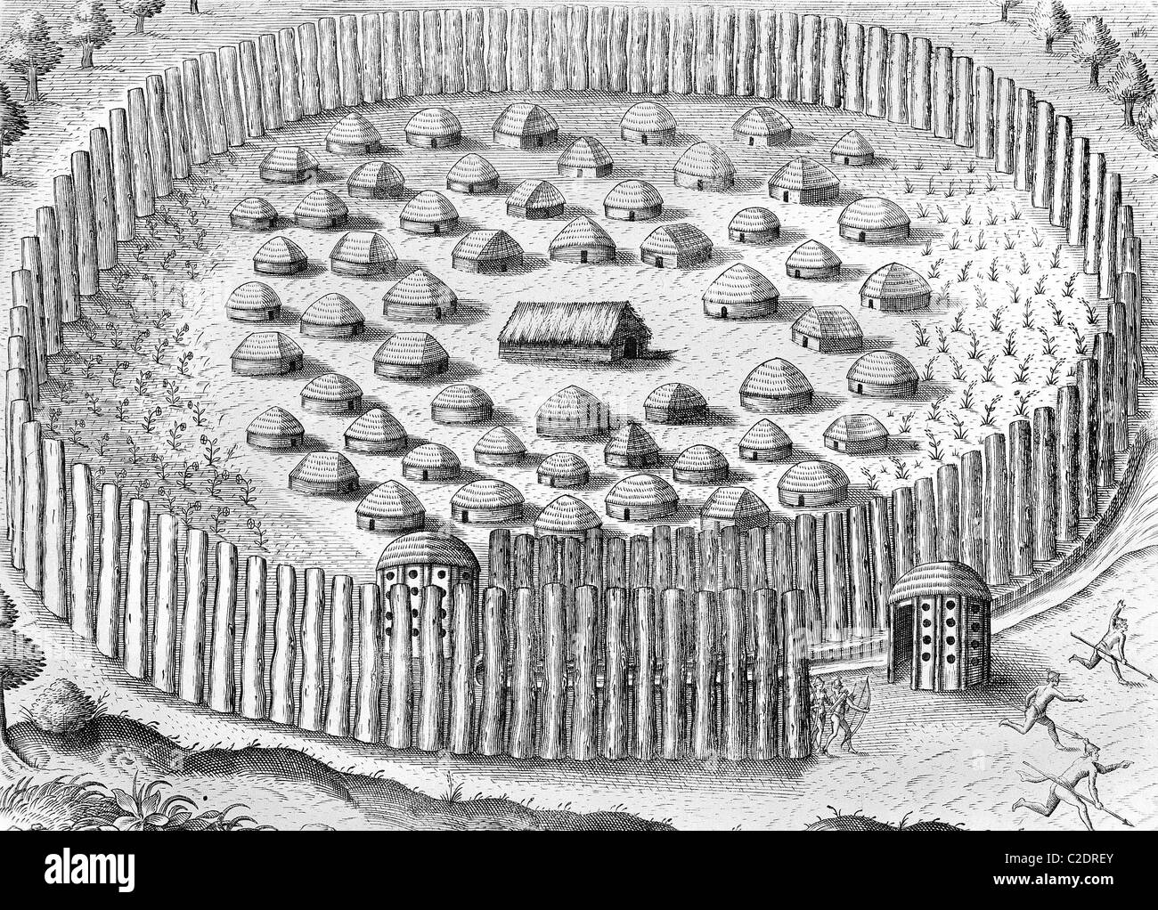 Florida native americans village hi-res stock photography and images ...