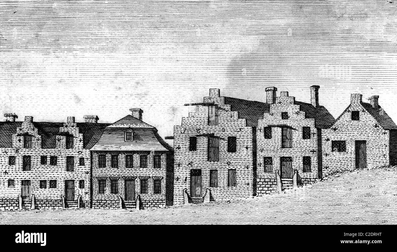 Architecture building houses Black and White Stock Photos & Images - Alamy