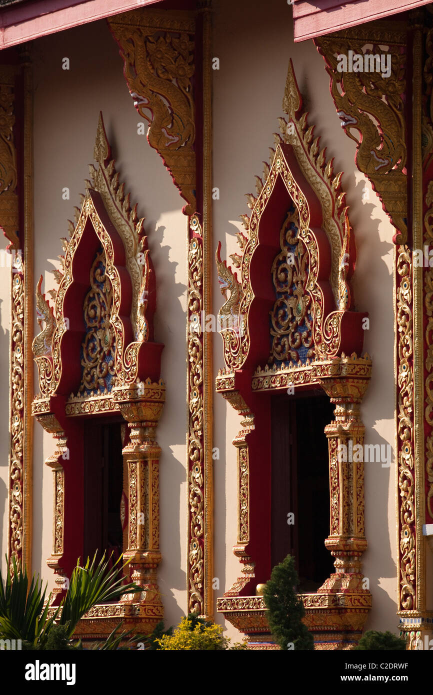 Traditional style window in temple, individuality decoration every ...