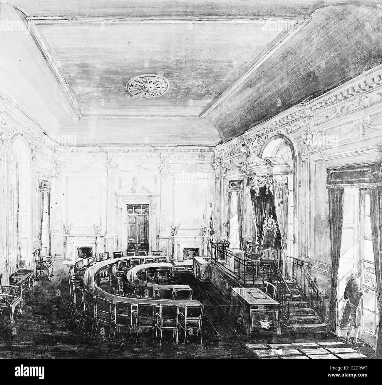 Interiors of Senate chambers Stock Photo - Alamy