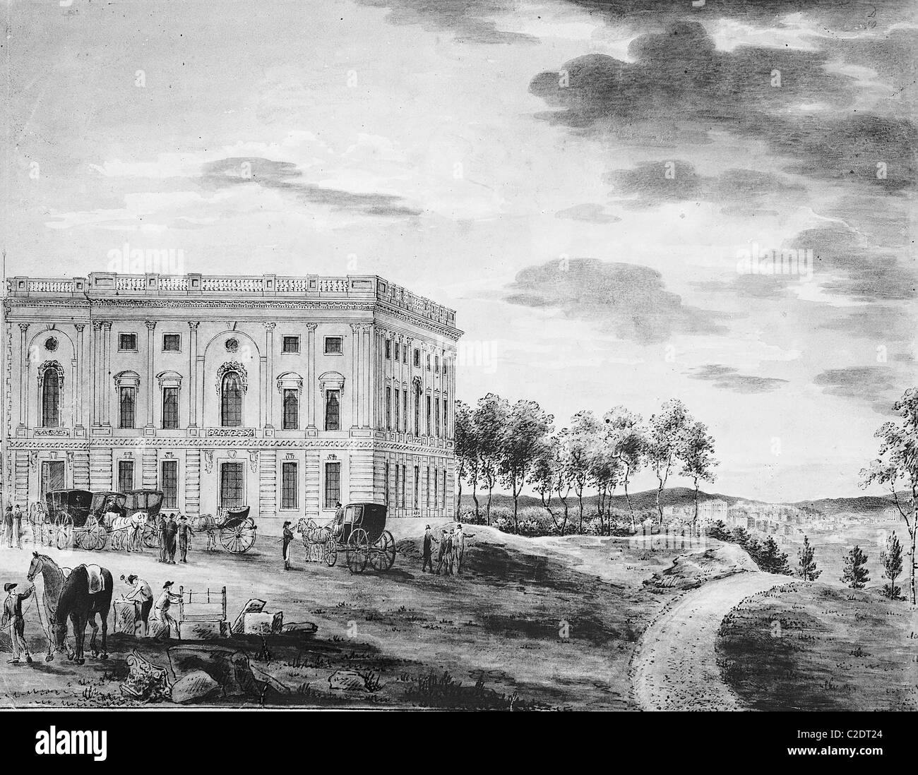 United states capitol building senate Black and White Stock Photos ...