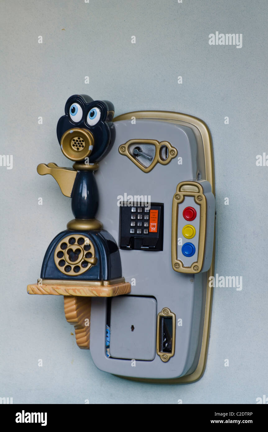 Telephone at Disneyland Amusement Park in California USA Stock Photo ...