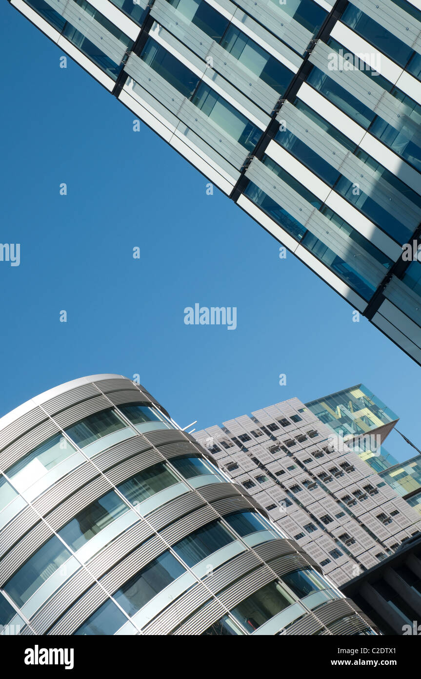 Architectural detail Spinningfields development, Manchester Stock Photo ...