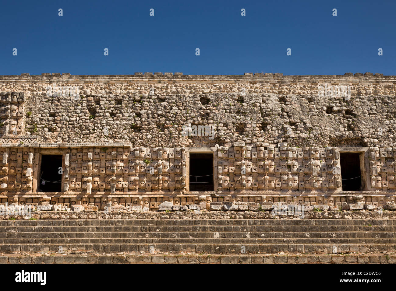 Intricate facade of The Palace of the Masks (Palacio de los Mascarones ...