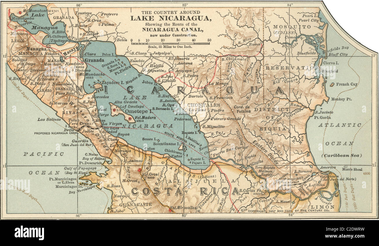 Lake Managua Map