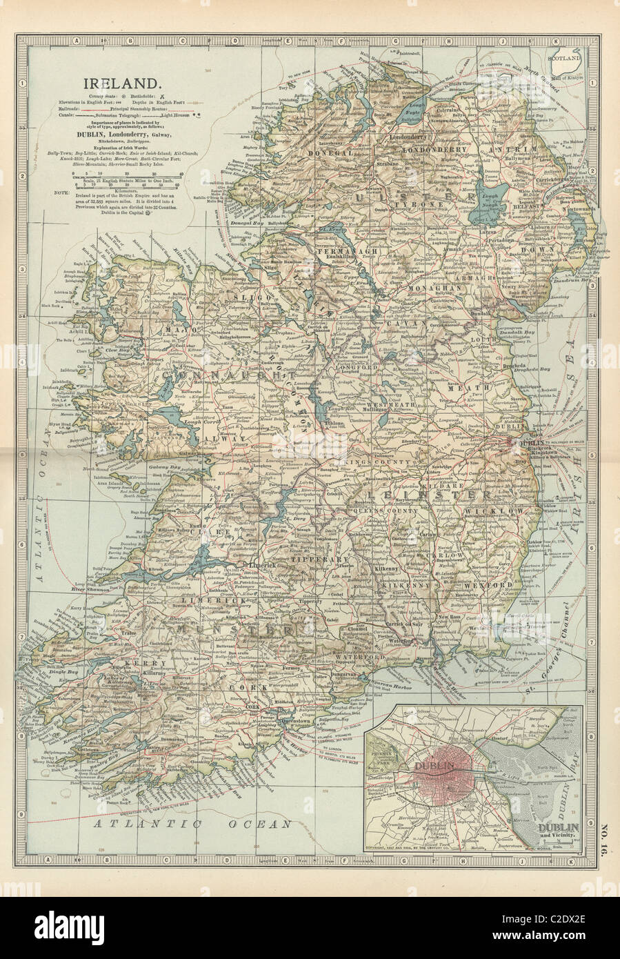 Ireland map hi-res stock photography and images - Alamy